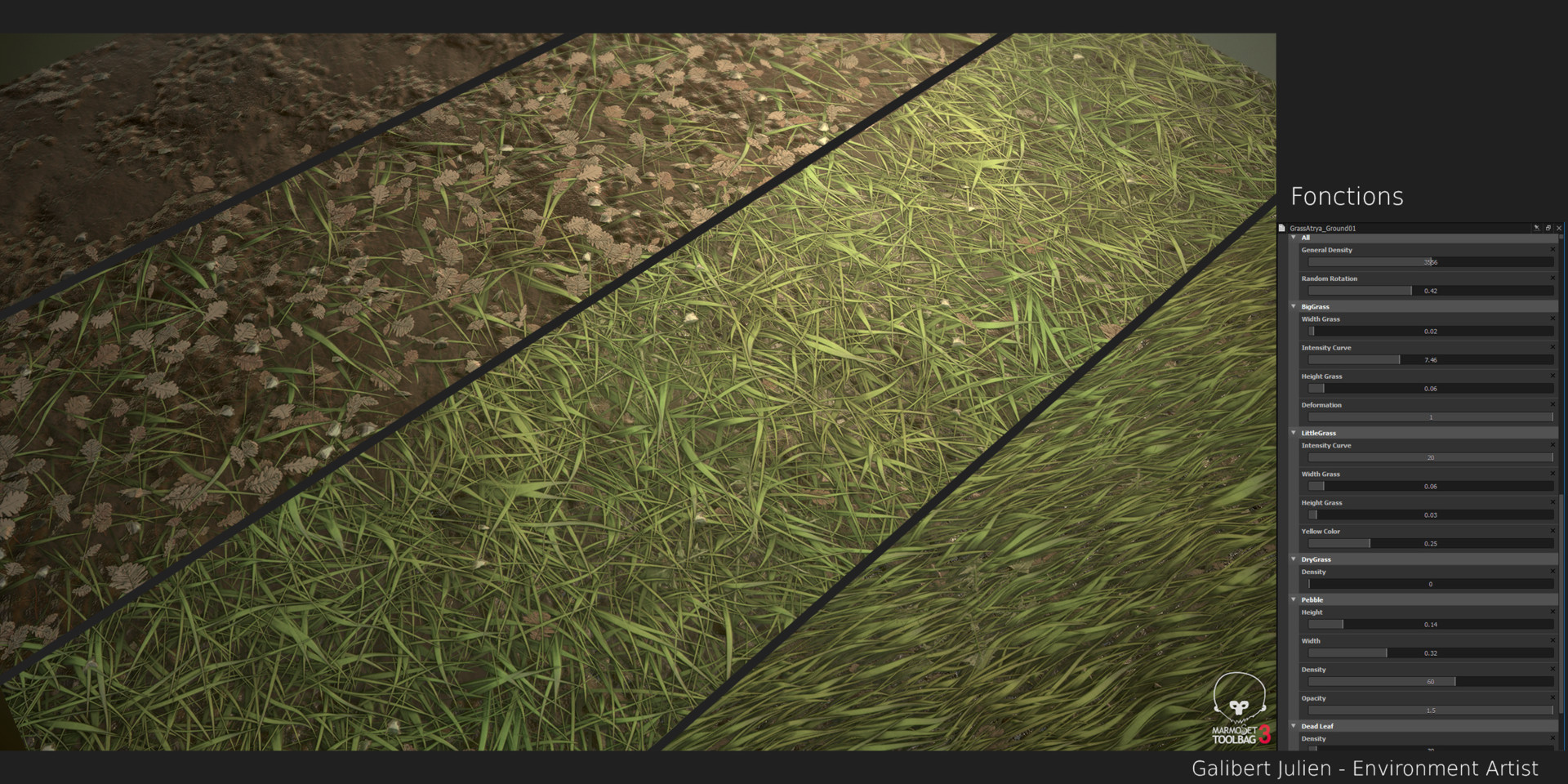Julien Galibert - Procedural grass Substance Designer