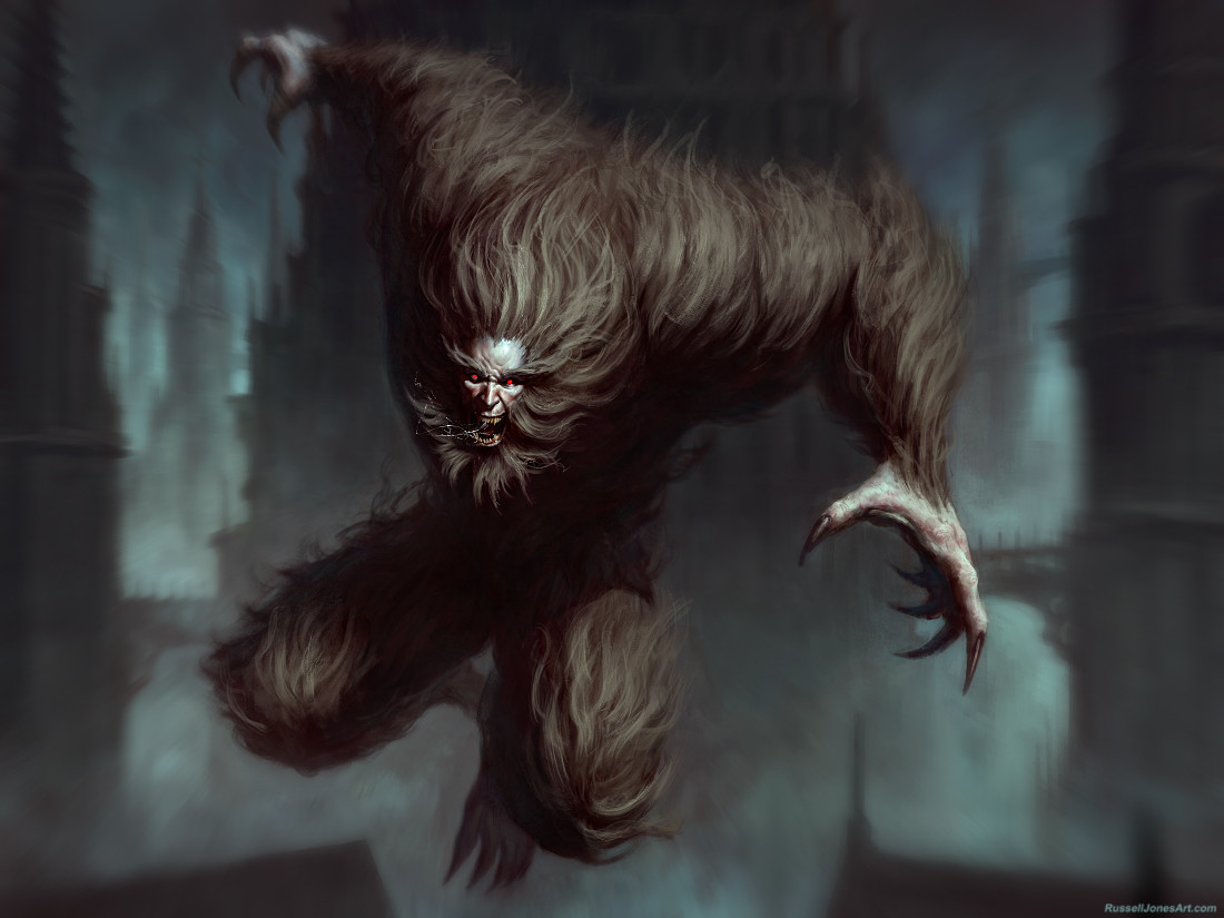 Wolf Beast by Russell Jones : r/ImaginaryWerewolves