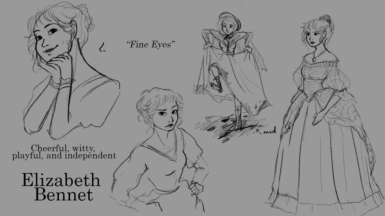ArtStation - Pride and Prejudice Animated Film Character designs