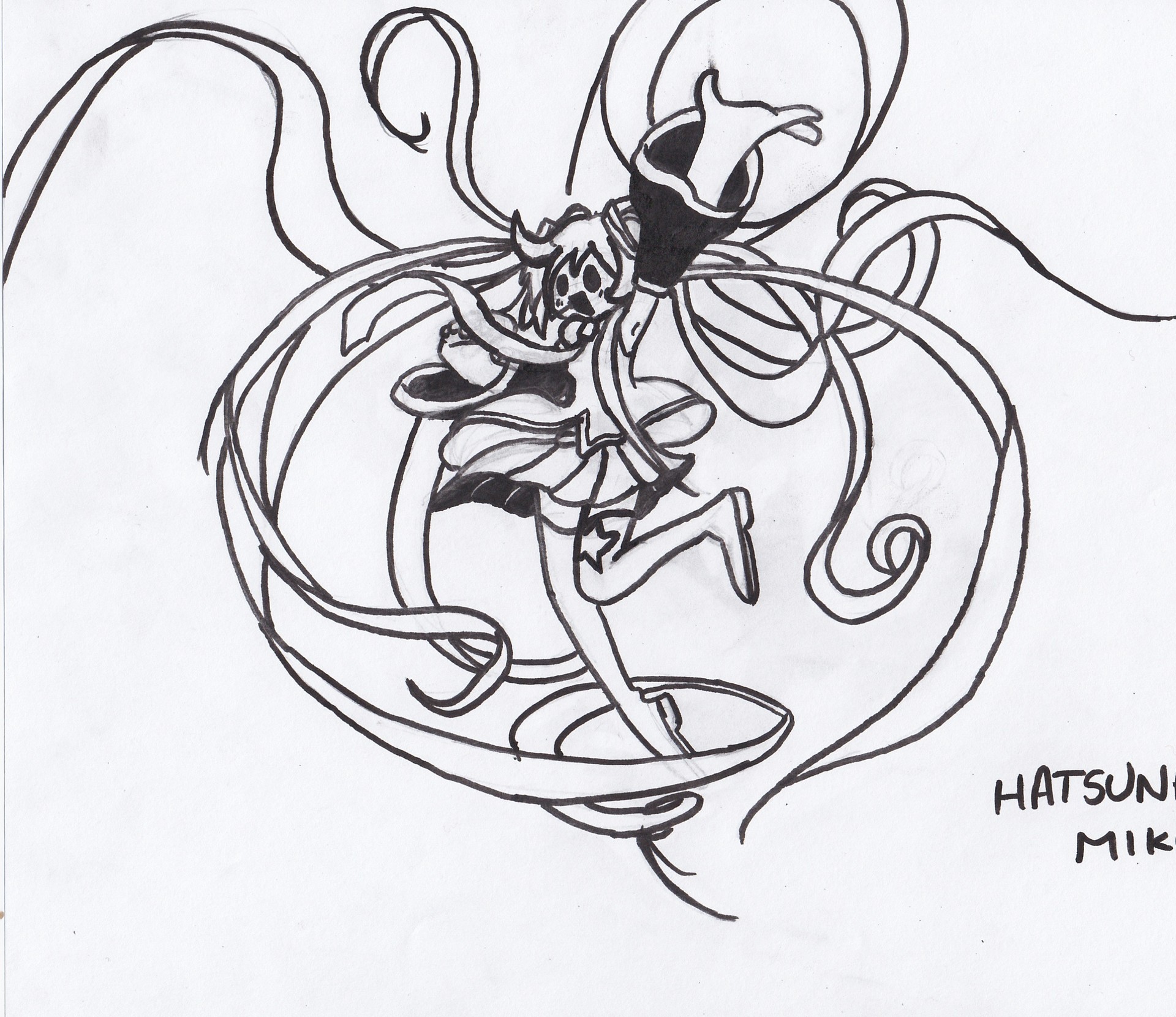 Hatsune Miku Face Drawing