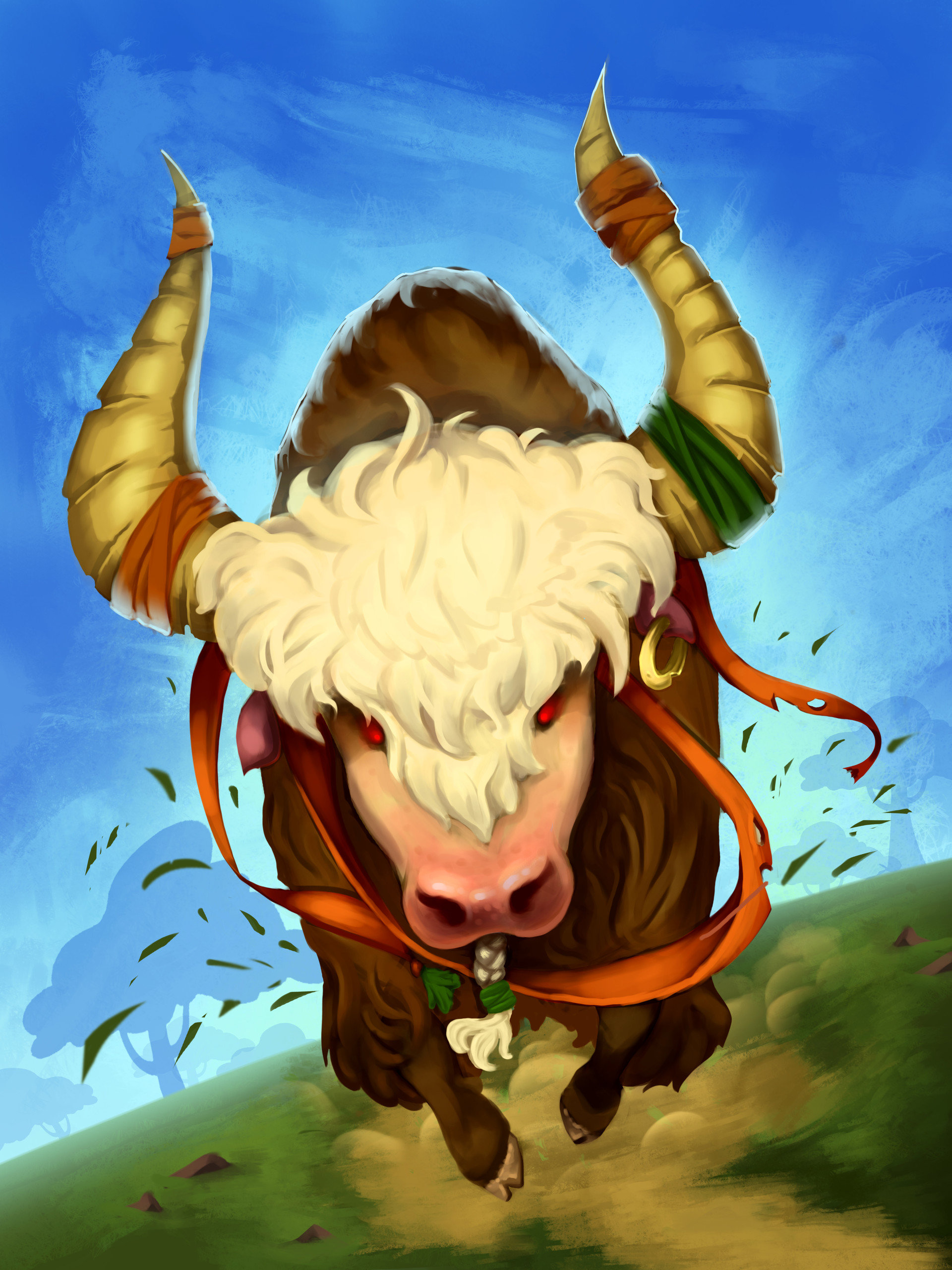 ArtStation - Angry Yak (Hearthstone fanart)