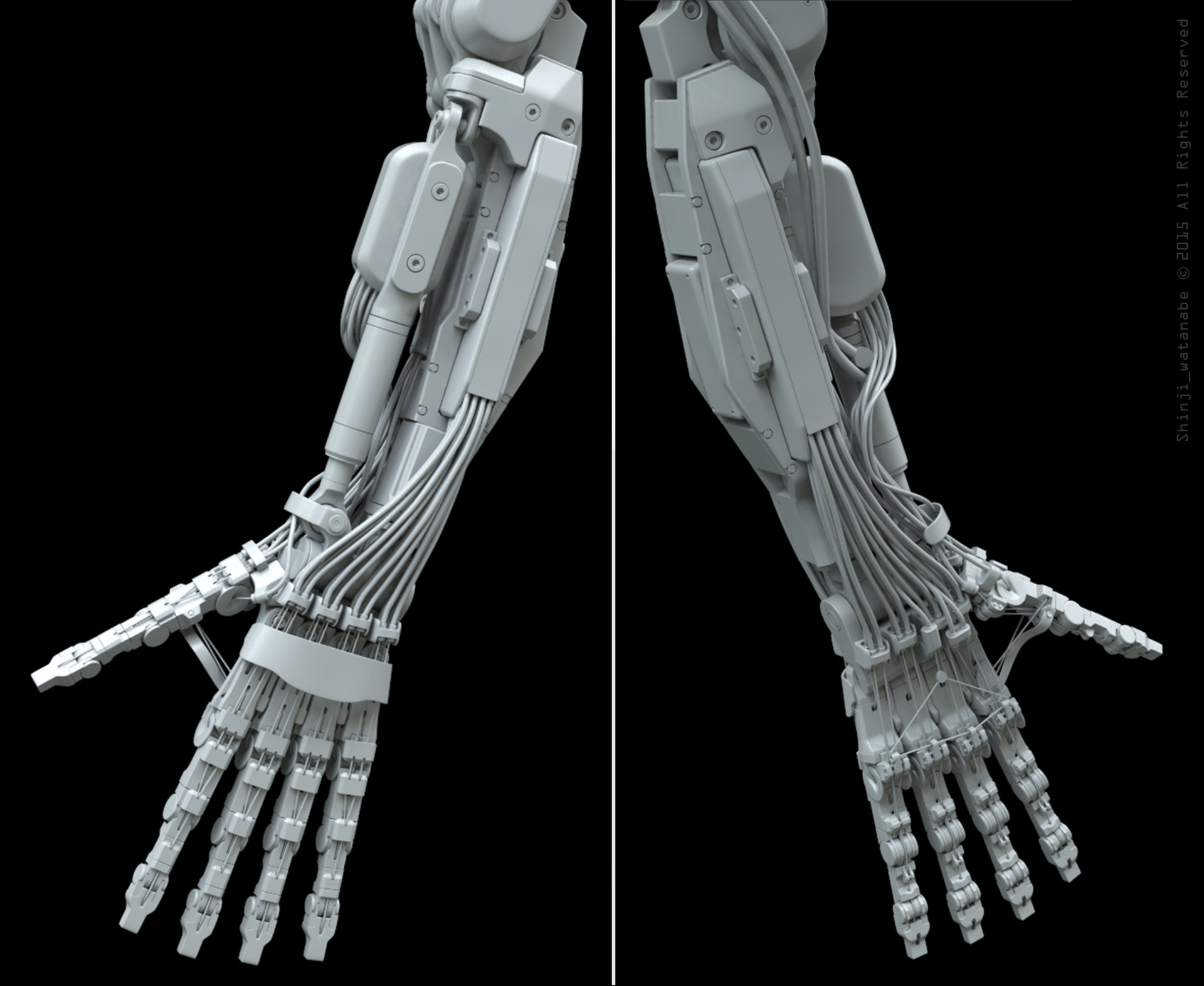 ArtStation - Robot Hand Closeup