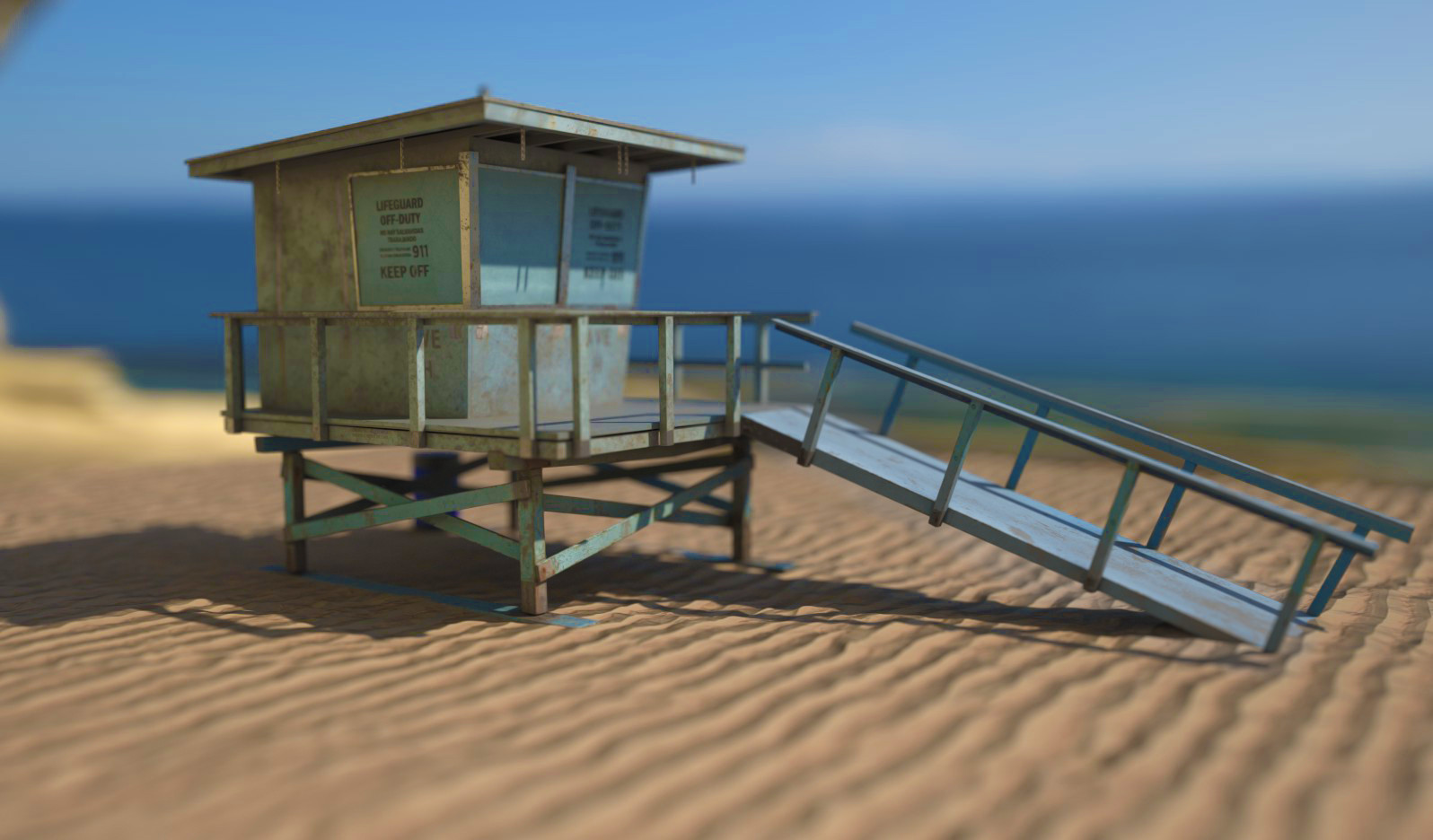 ArtStation - Lifeguard Tower
