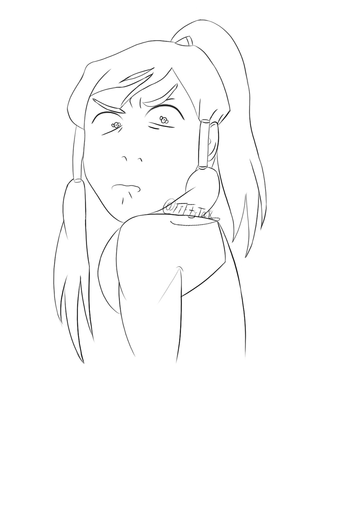 How To Draw Korra Face