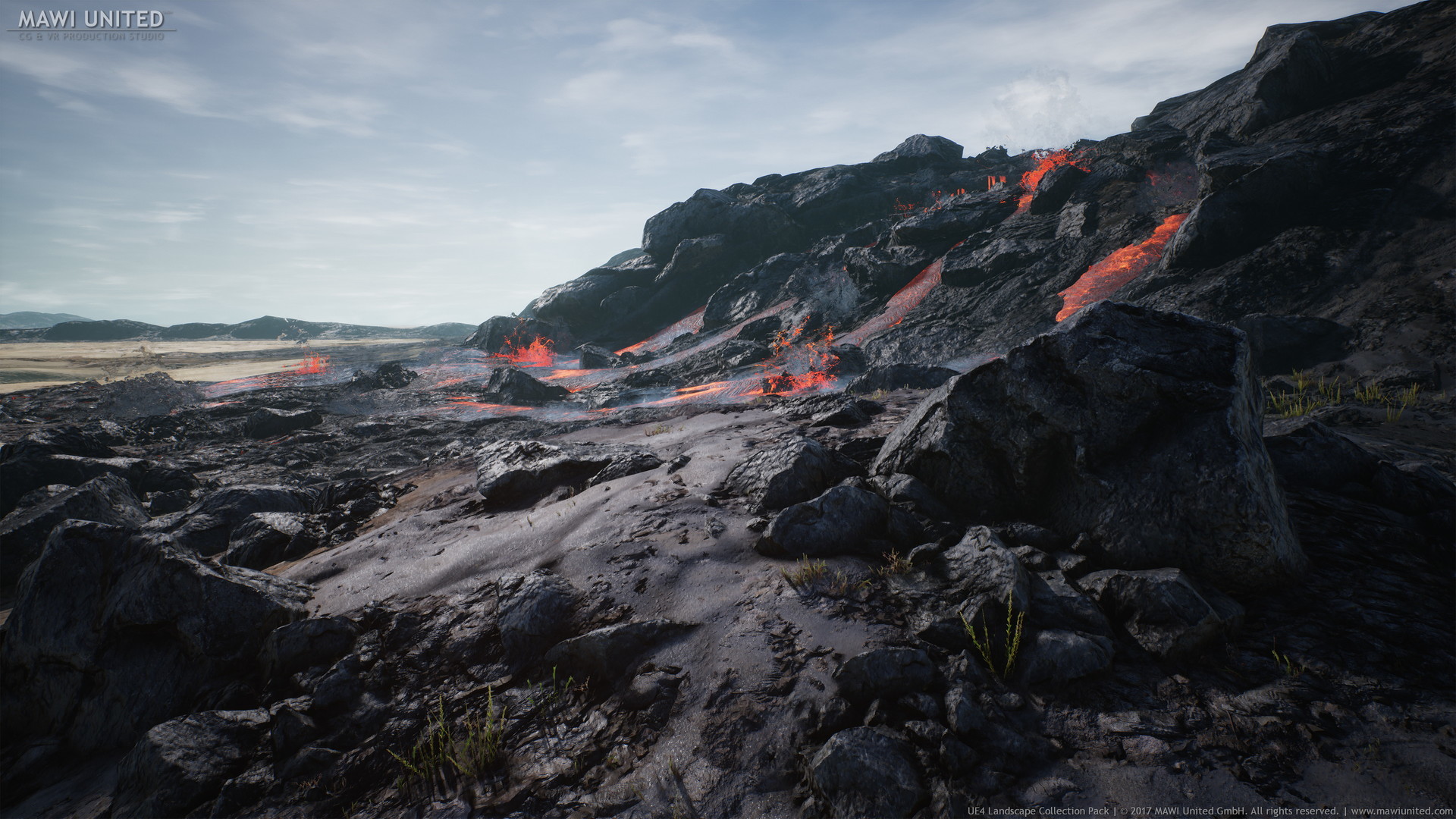 MAWI United - UE4 Lava Desert Landscape