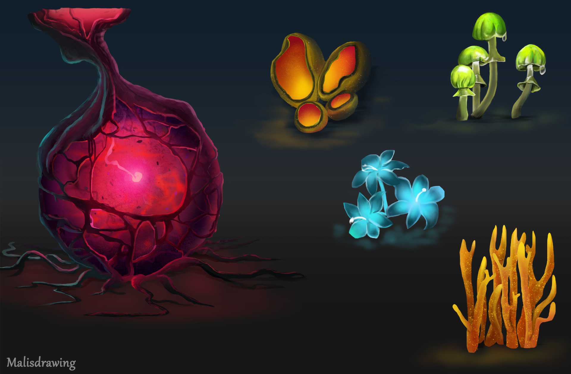 ArtStation - Alien Plants