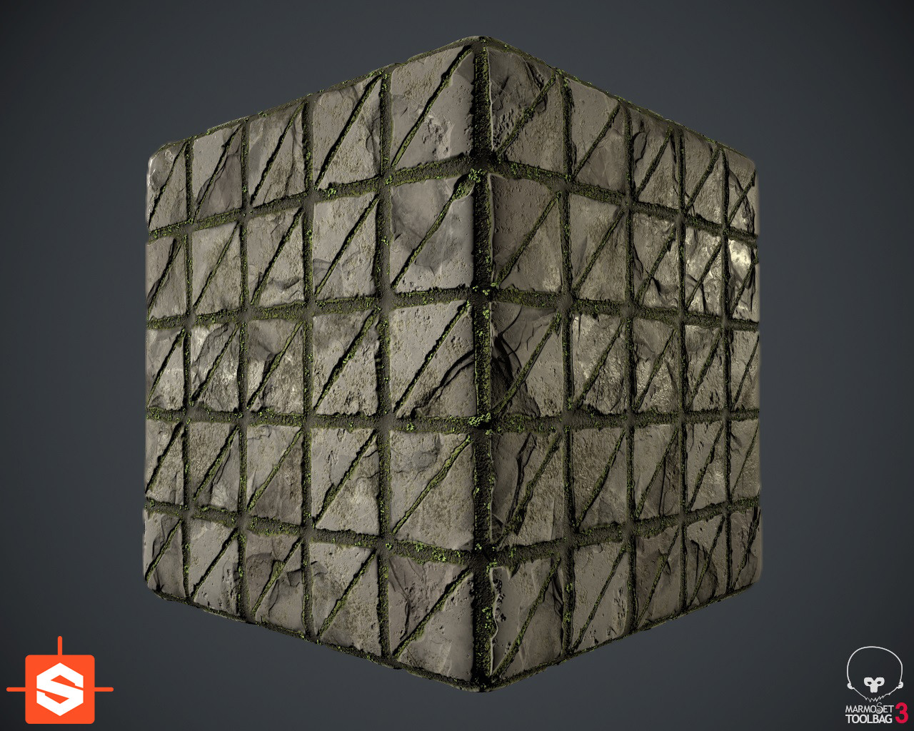 ArtStation - Triangle Pavers Material