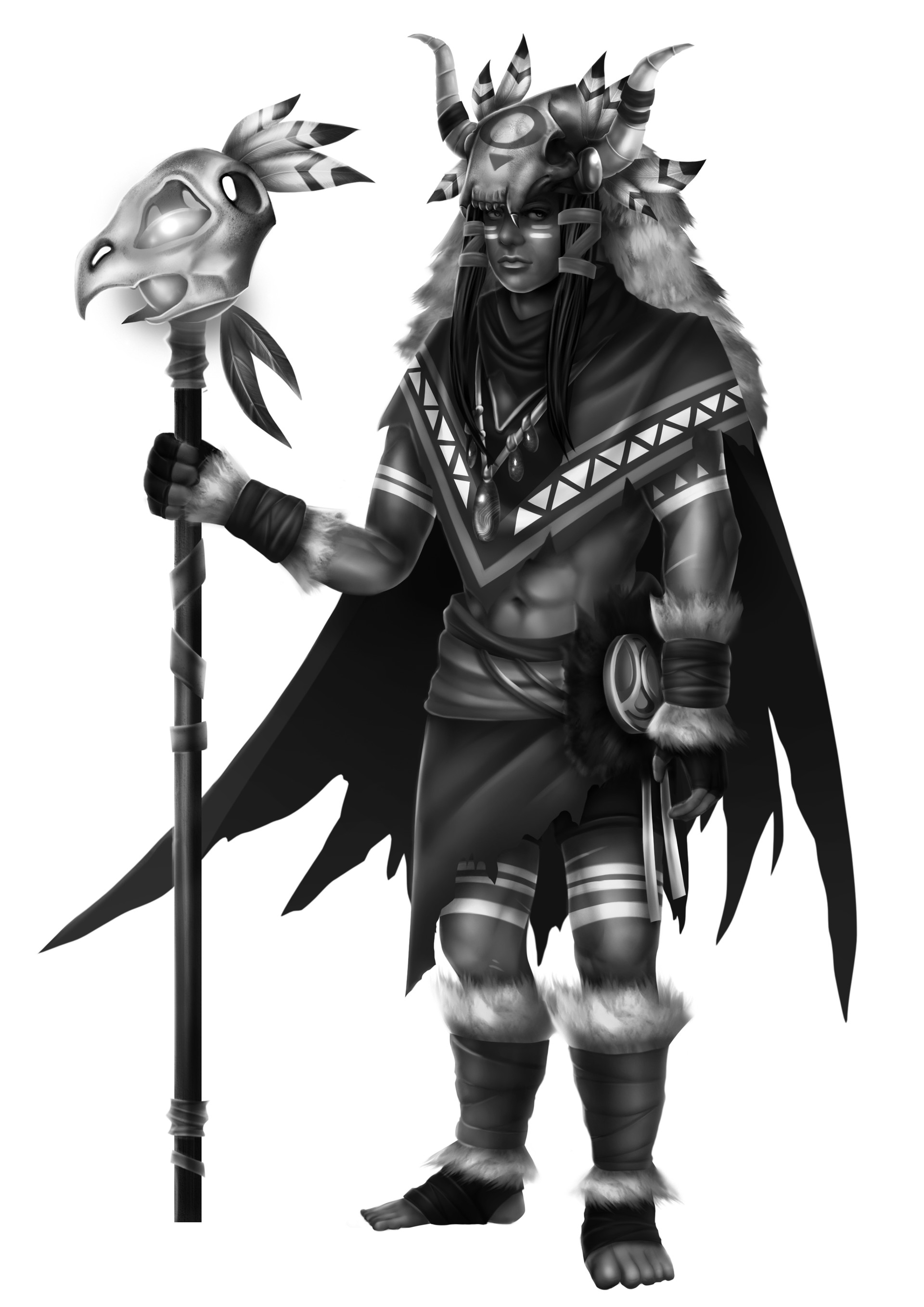 Nadiah Najib - Beast Shaman Concept Art