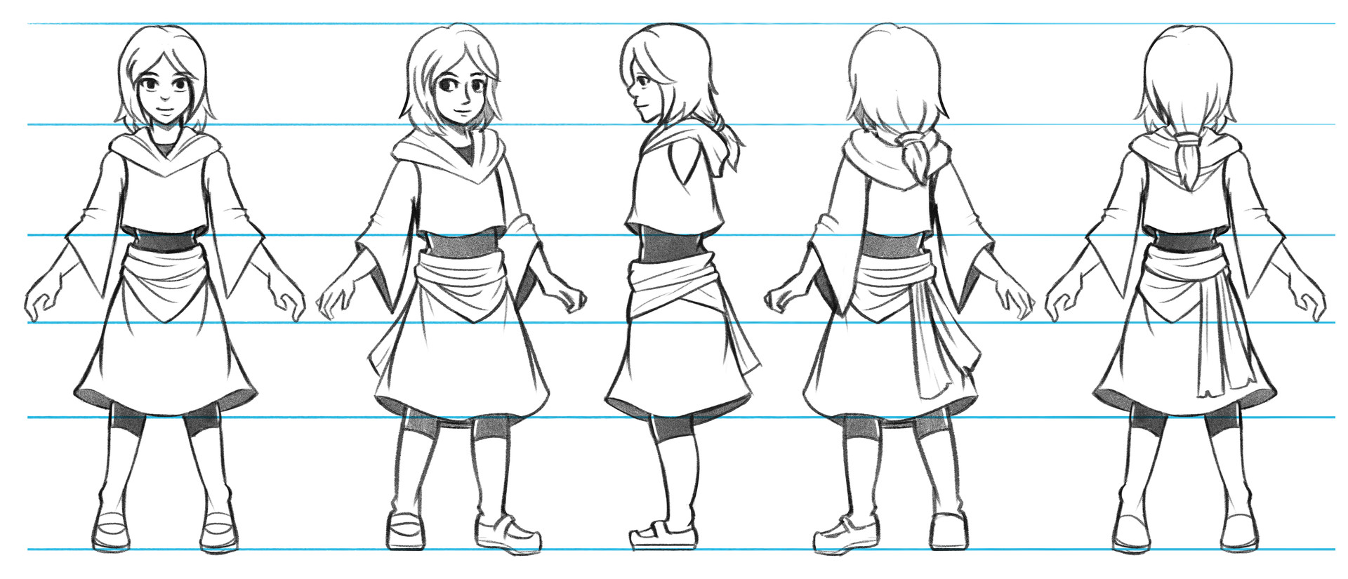 Nadiah Najib - Gracia, the Child Villager Concept Art