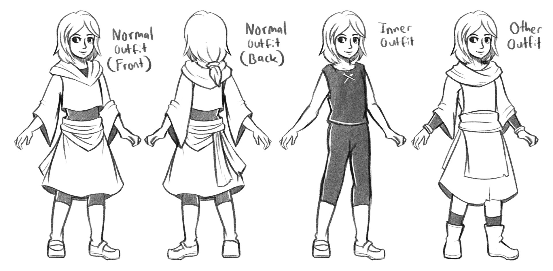 Nadiah Najib - Gracia, the Child Villager Concept Art