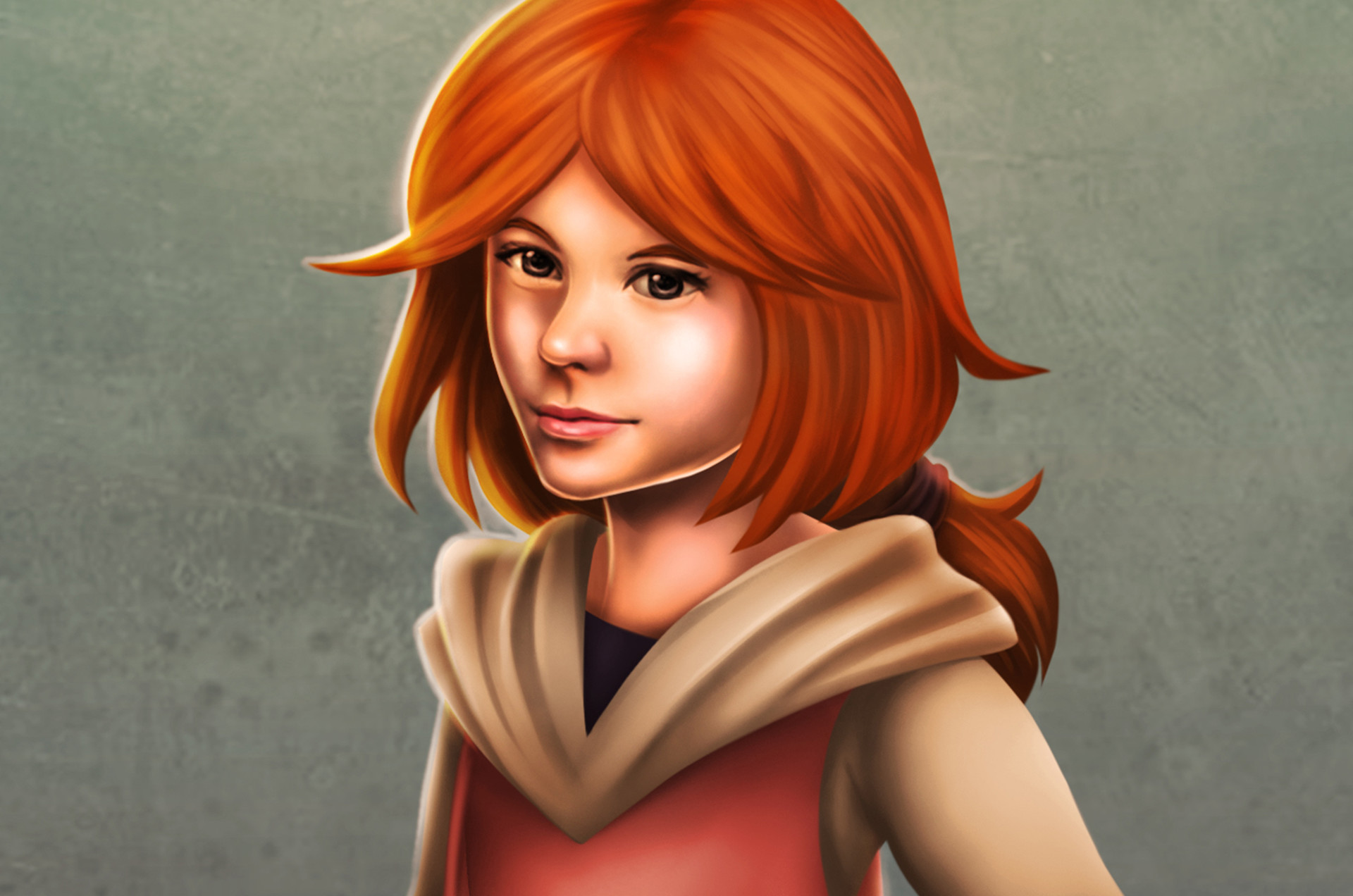 Nadiah Najib - Gracia, the Child Villager Concept Art