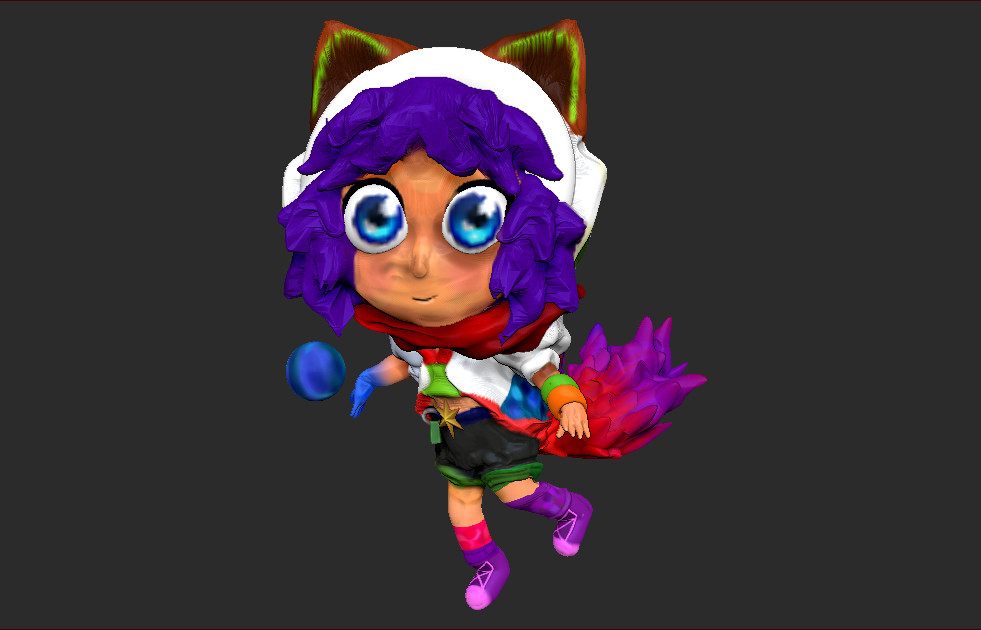 Evelyne - - Chibi arcade Ahri model