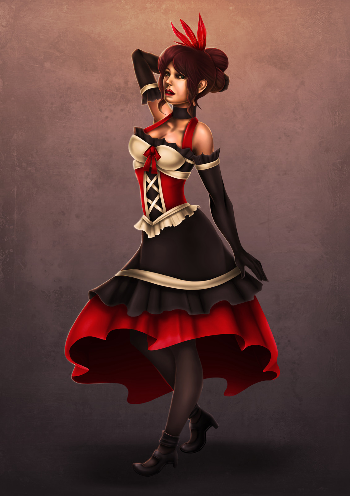 Nadiah Najib - Saloon Dancer Concept Art