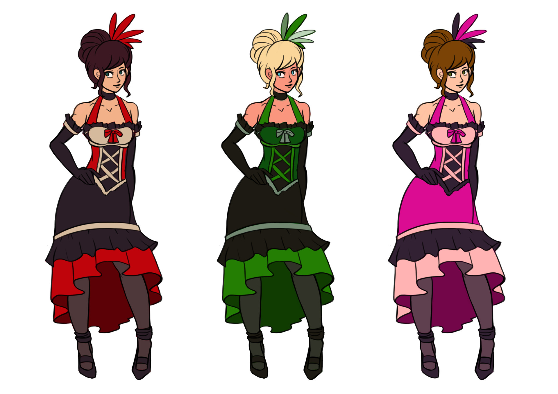 Nadiah Najib - Saloon Dancer Concept Art