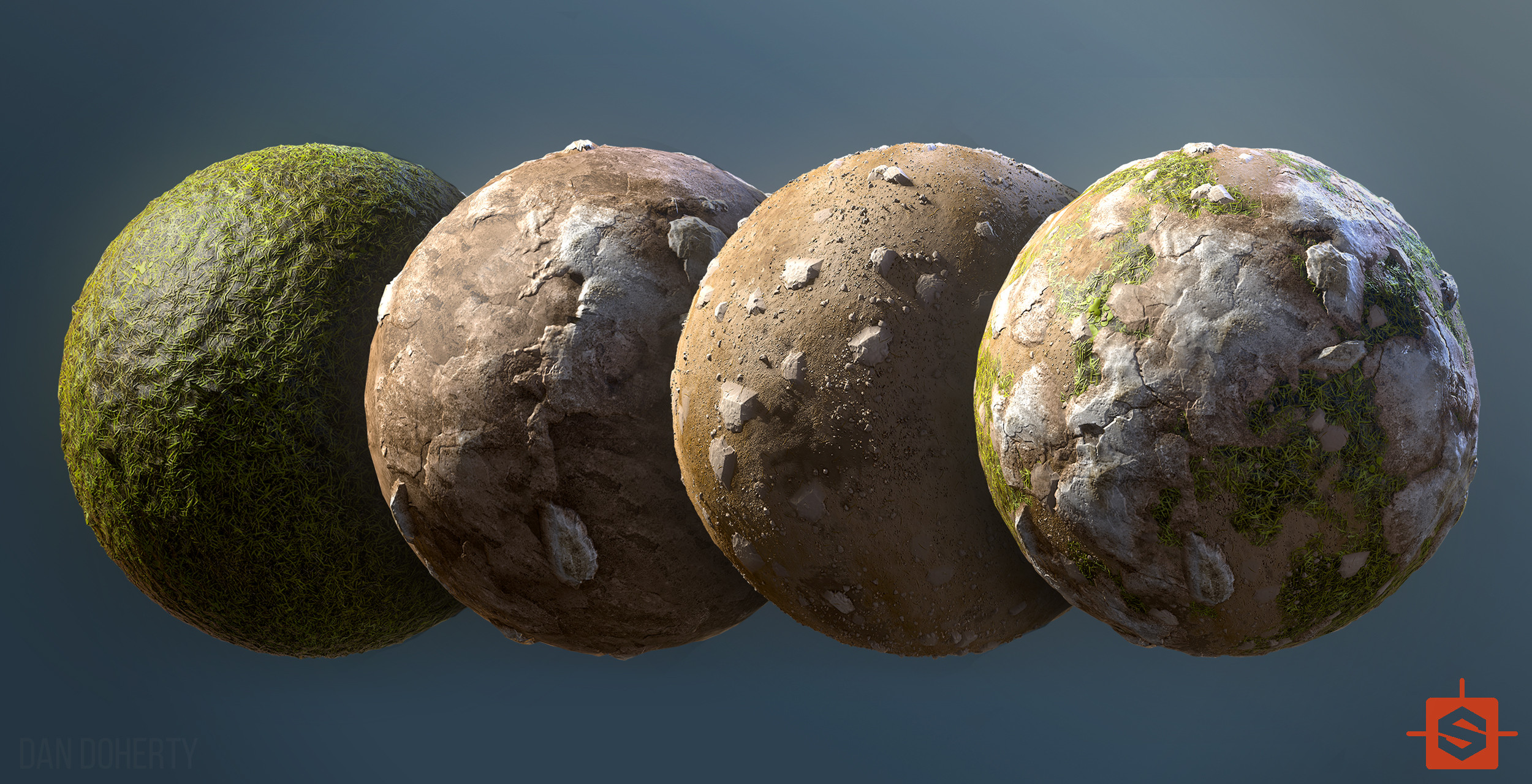Dan Doherty Portfolio Senior Artist - Rocky Grass and Dirt - Substance ...