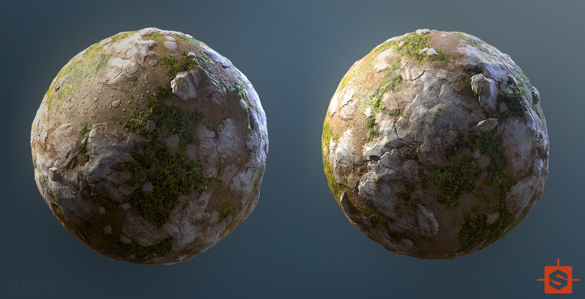 Dan Doherty - Rocky Grass and Dirt - Substance Designer