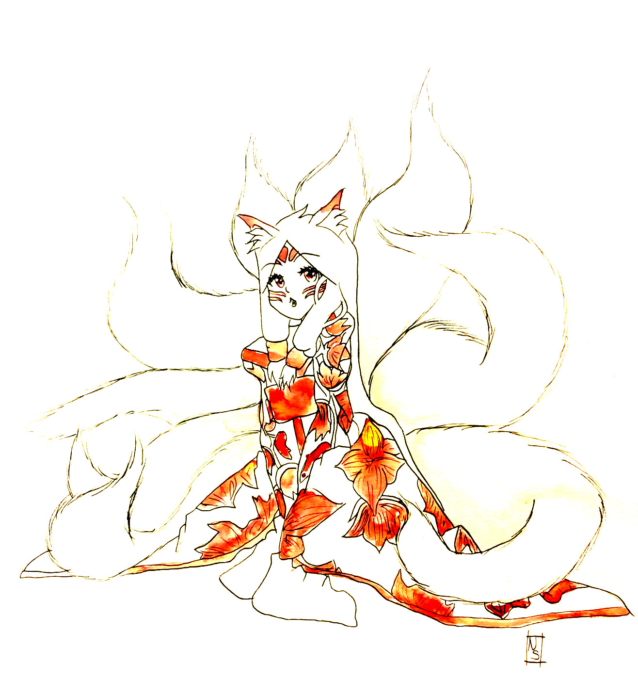 Japanese Fox Spirit Kitsune
