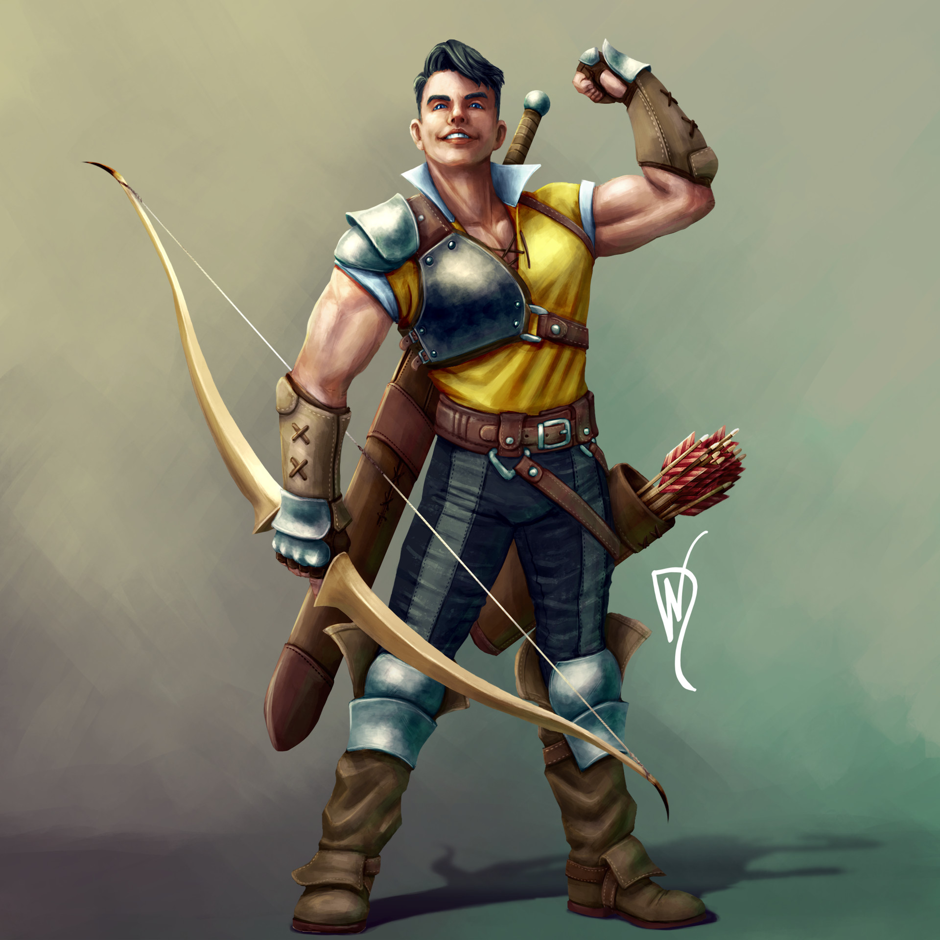 ArtStation - Fighter/Archer, Thickle.