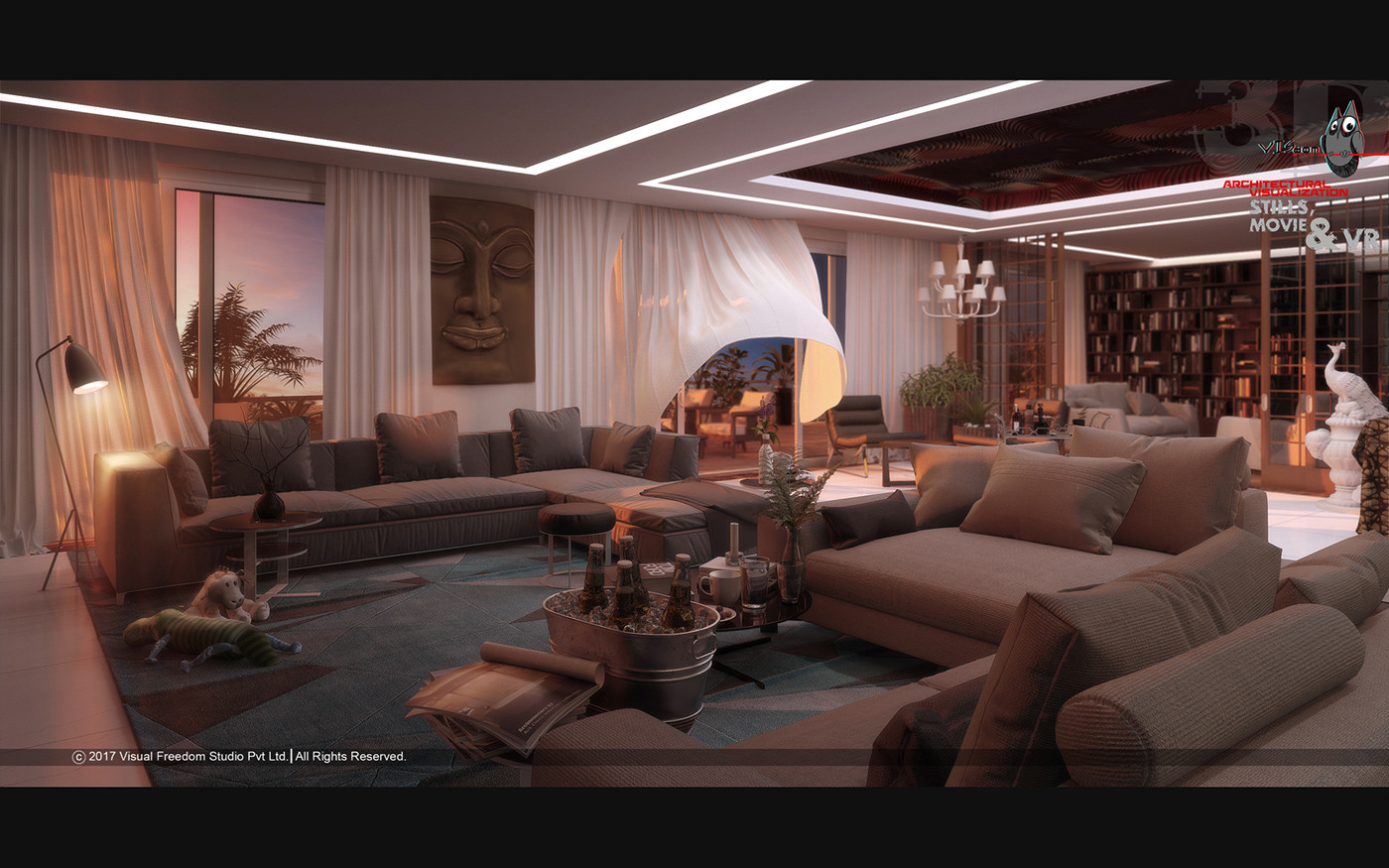 ArtStation - living room
