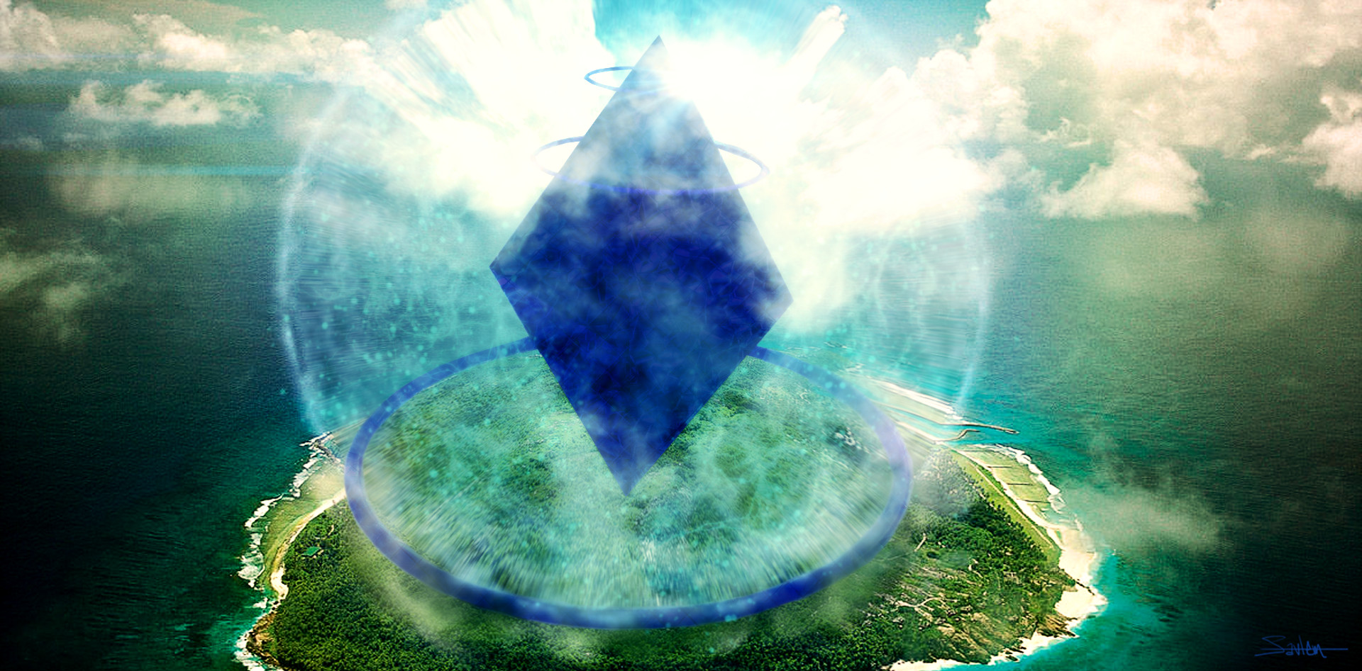 ArtStation - The Crystal on the Island