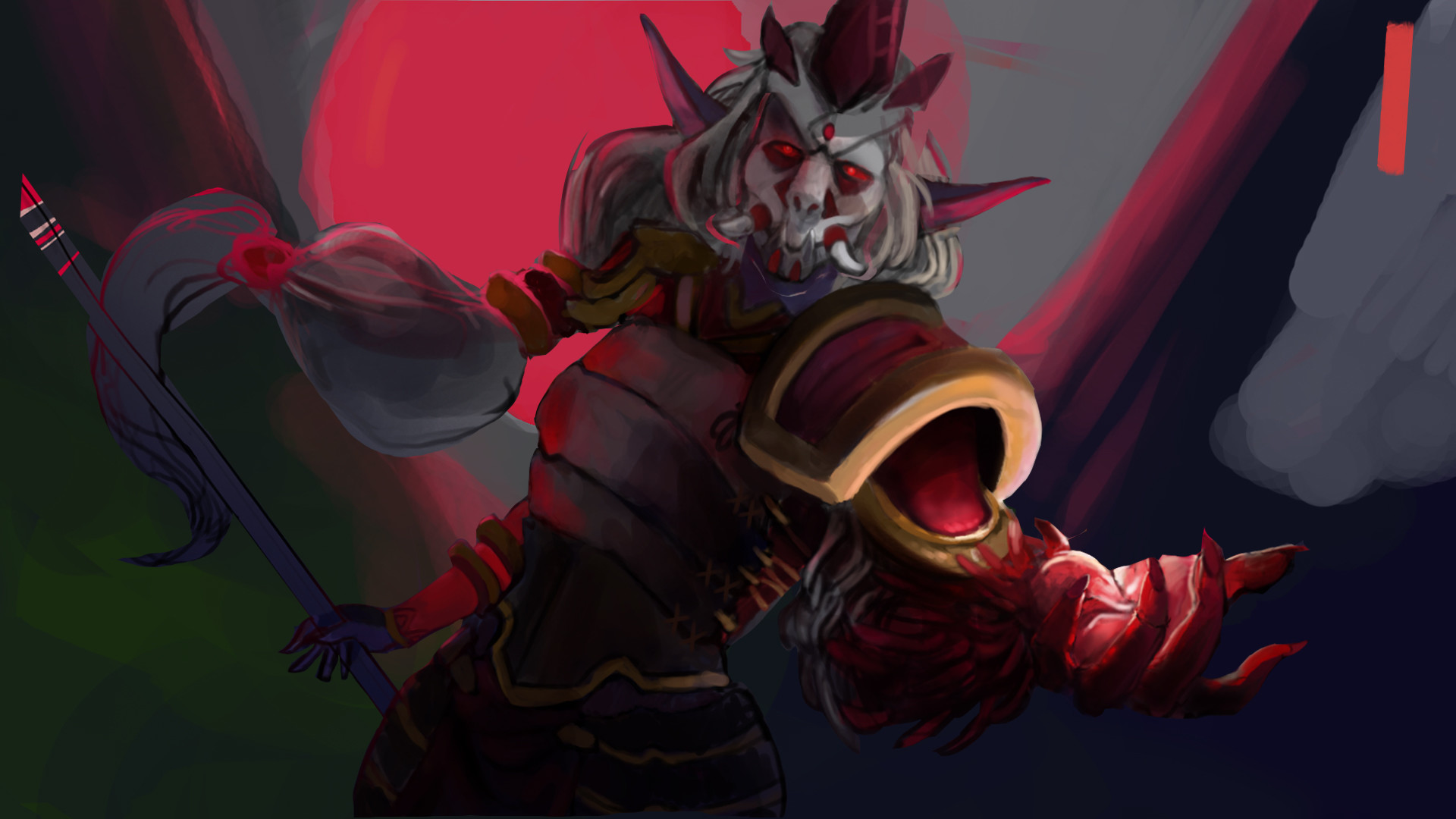 Blood Moon Kalista Splash Art