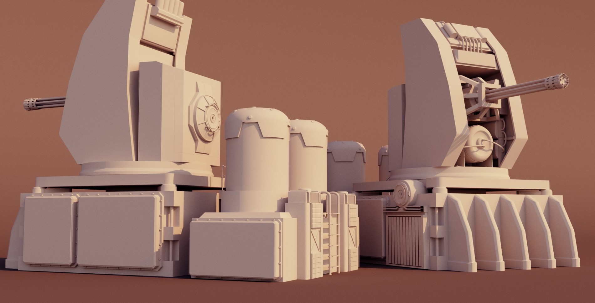 ArtStation - Sci-Fi Ship Defense Emplacement