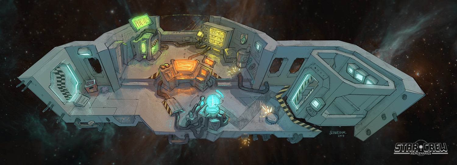 ArtStation - Environment Concepts for Star Crew Mercenaries