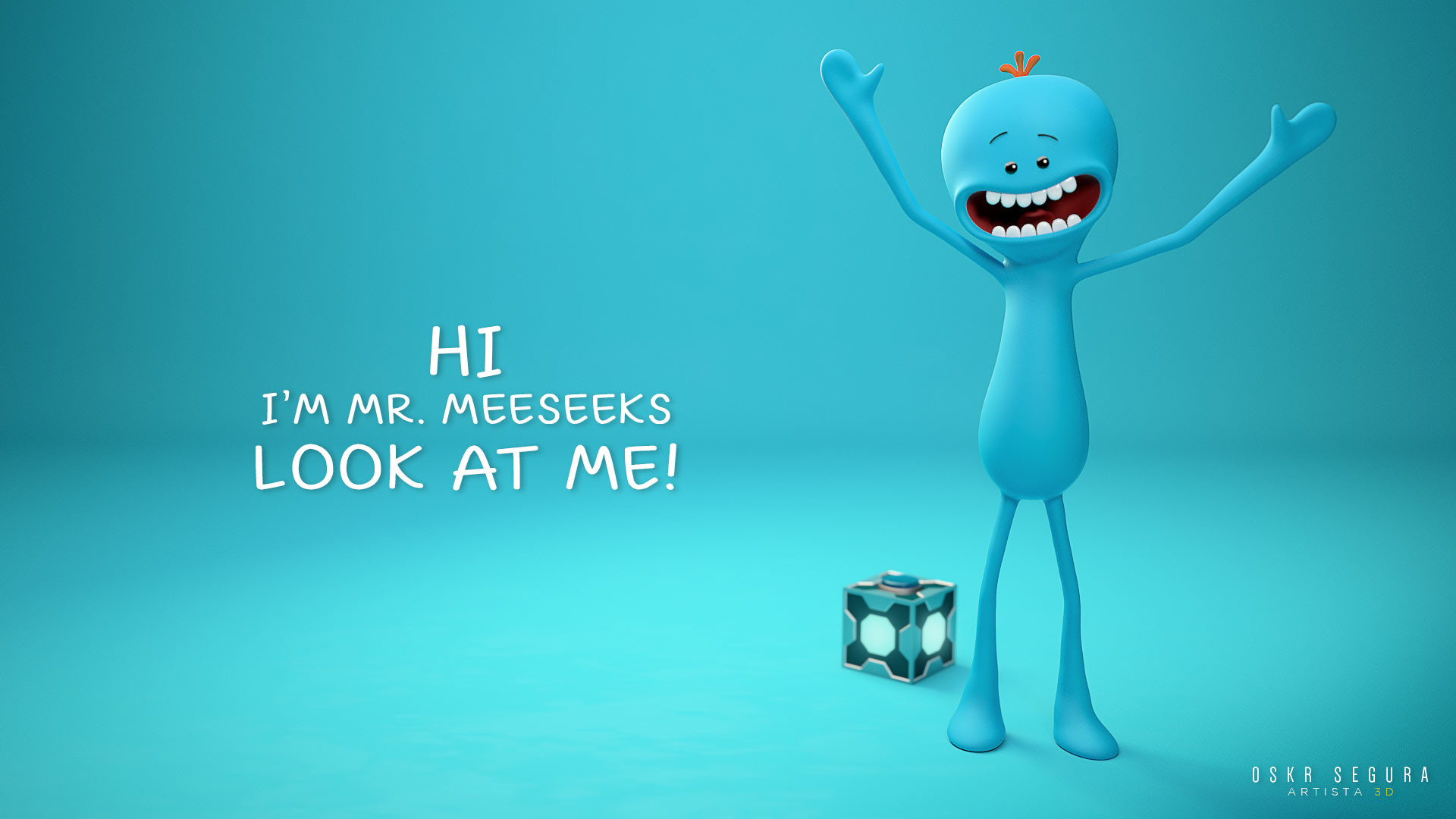 Minamalistic Meeseeks Rick