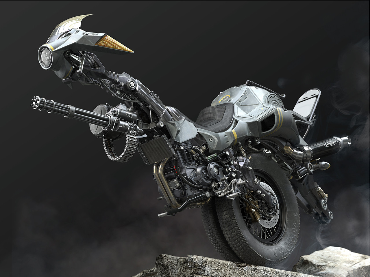 ArtStation - MonoWheel Military Vehicle