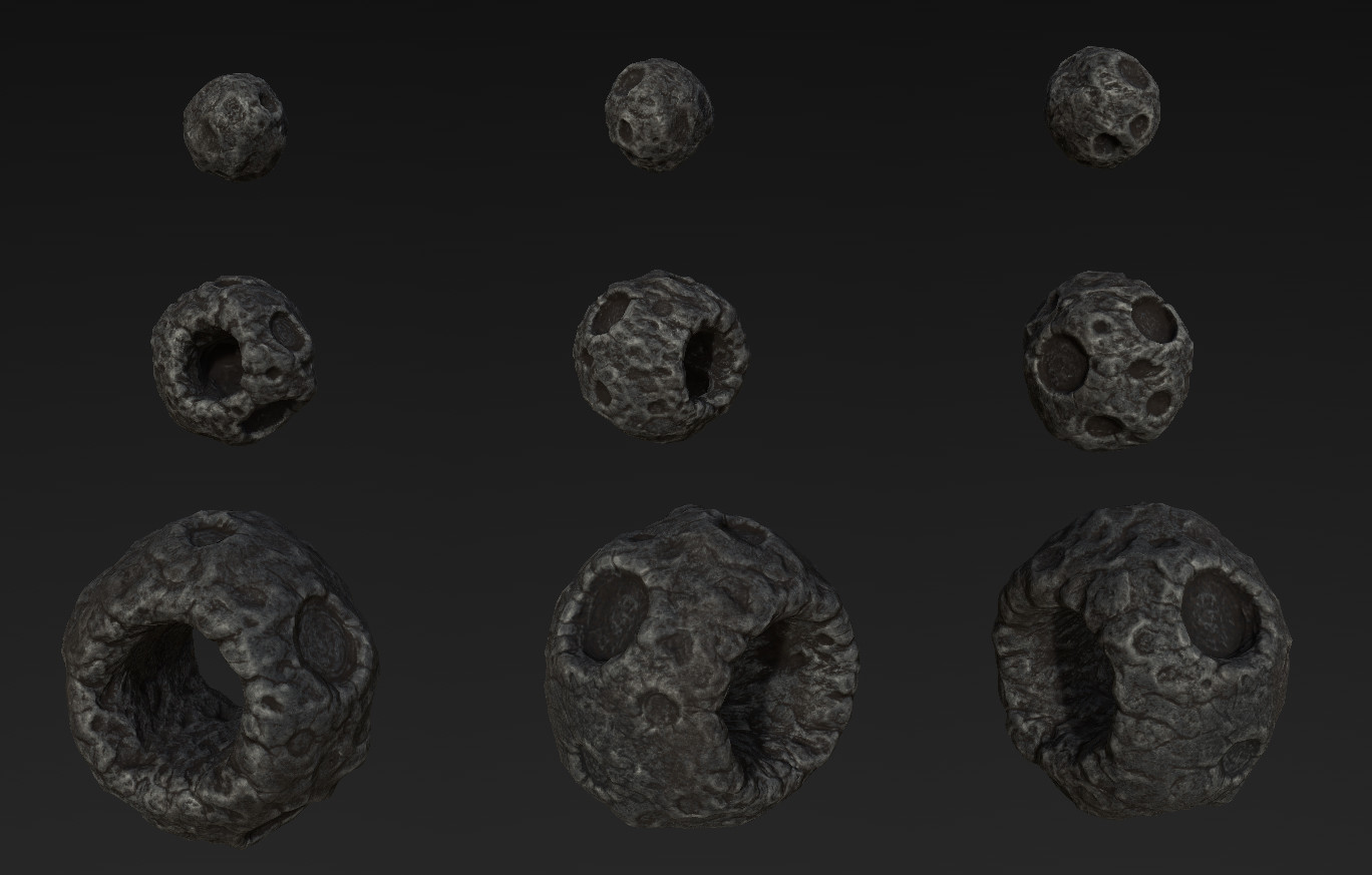 Frank Arndt - Unity - Asteroid Decorative Asset - Rollercoaster Tycoon ...