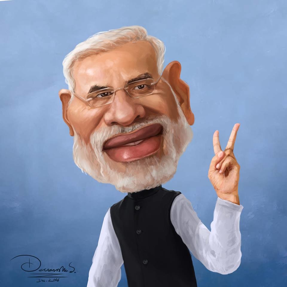 ArtStation - Current Prime Minister Caricature