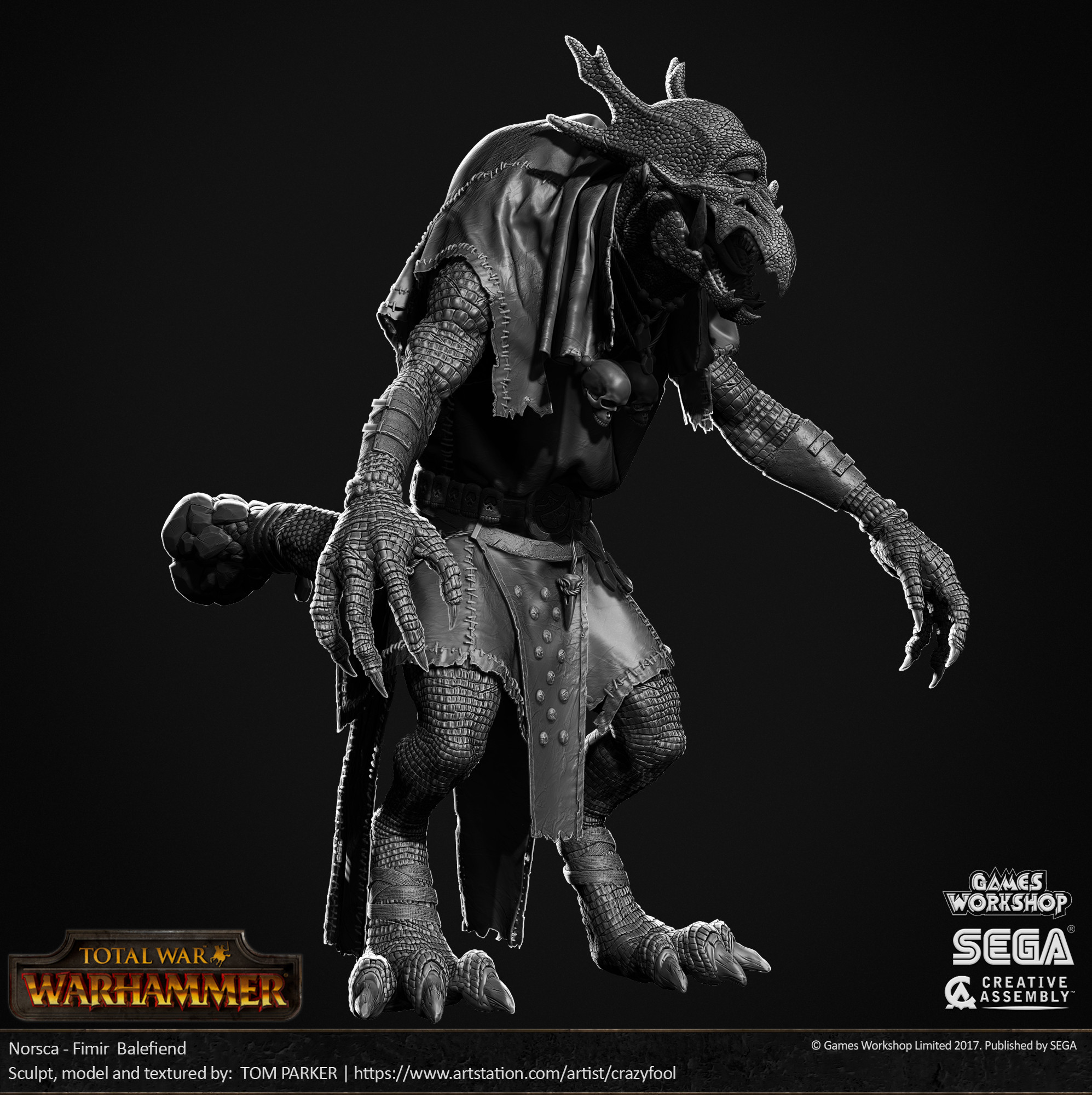 Tom Parker - Total War Warhammer - Norsca DLC - Fimir Balefiend Variants