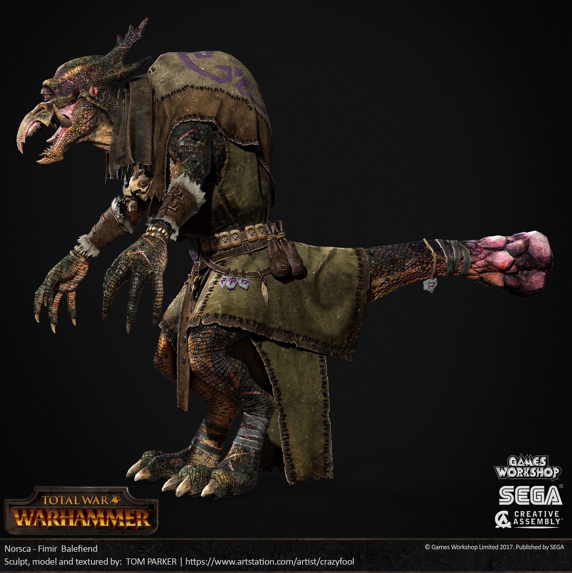 Tom Parker - Total War Warhammer - Norsca DLC - Fimir Balefiend Variants
