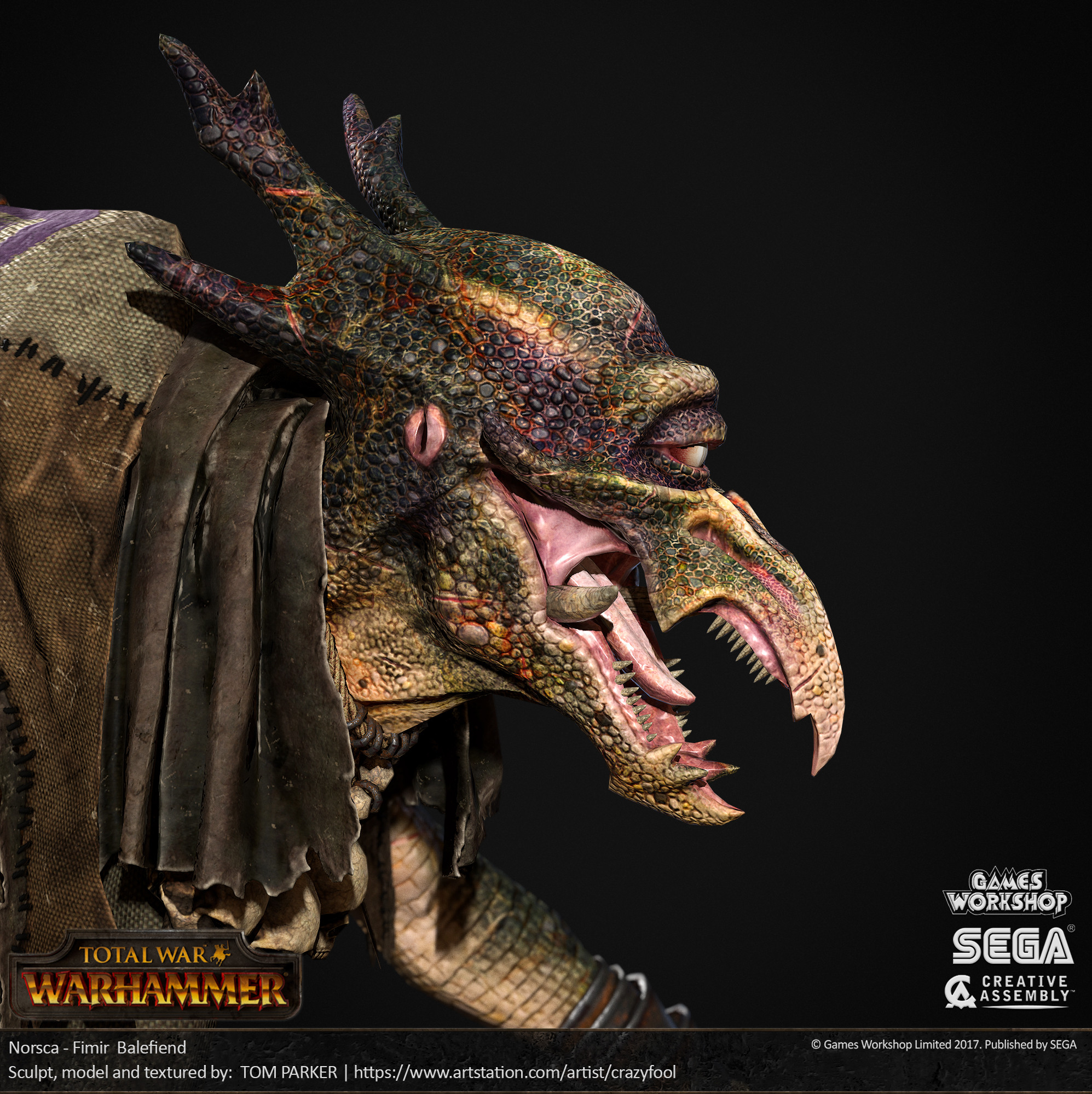 Tom Parker - Total War Warhammer - Norsca DLC - Fimir Balefiend Variants