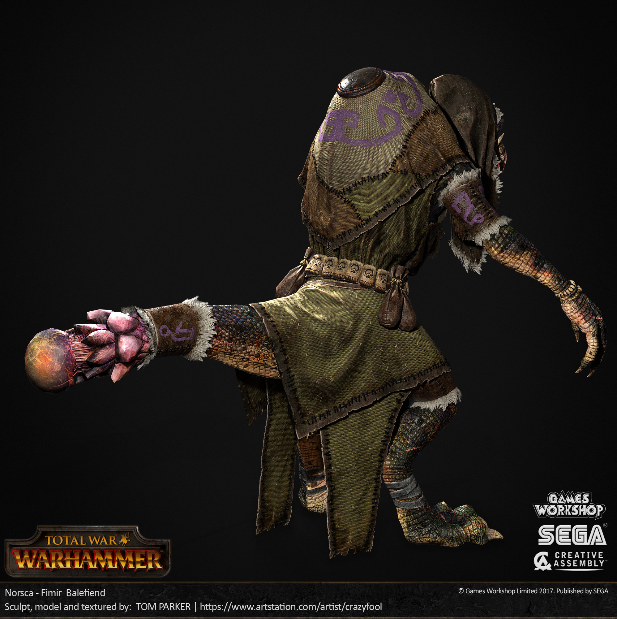 Tom Parker - Total War Warhammer - Norsca DLC - Fimir Balefiend Variants