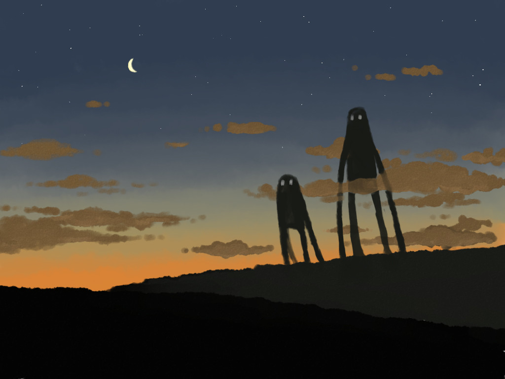 ArtStation - Monsters and Sunset