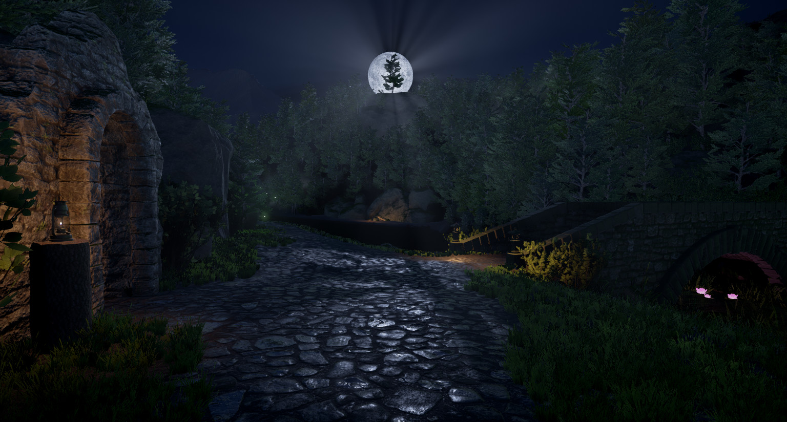 Mat Jolicoeur - Moonlit Forest Path