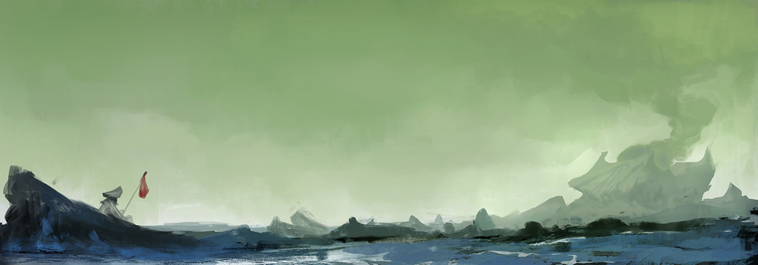 ArtStation - Plastic volcano painting1