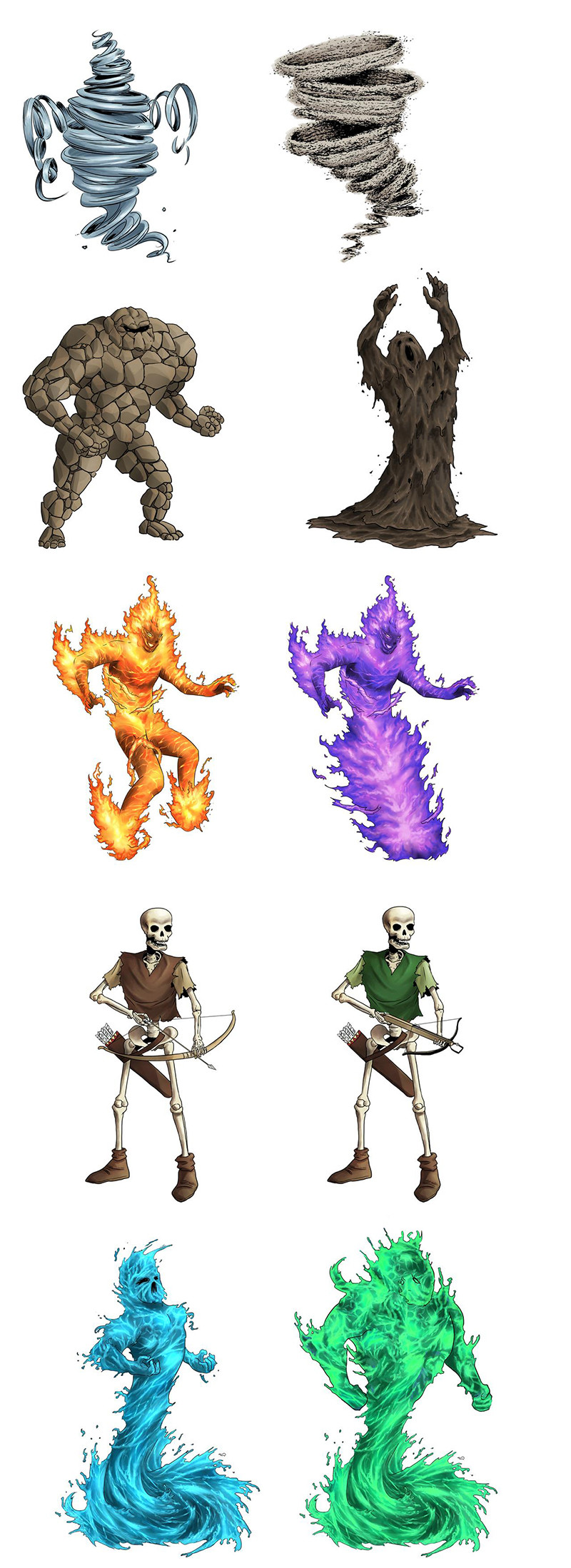 ArtStation - Elemental enemies