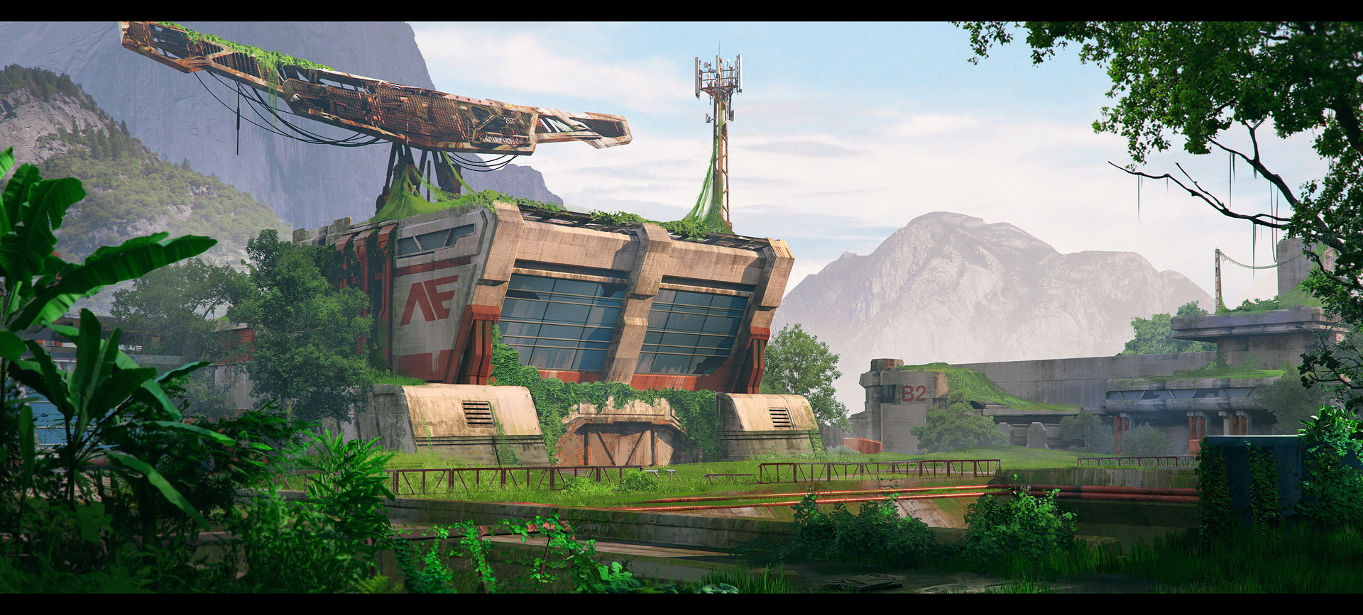 ArtStation - Overgrown building, Yurii Nikolaiko