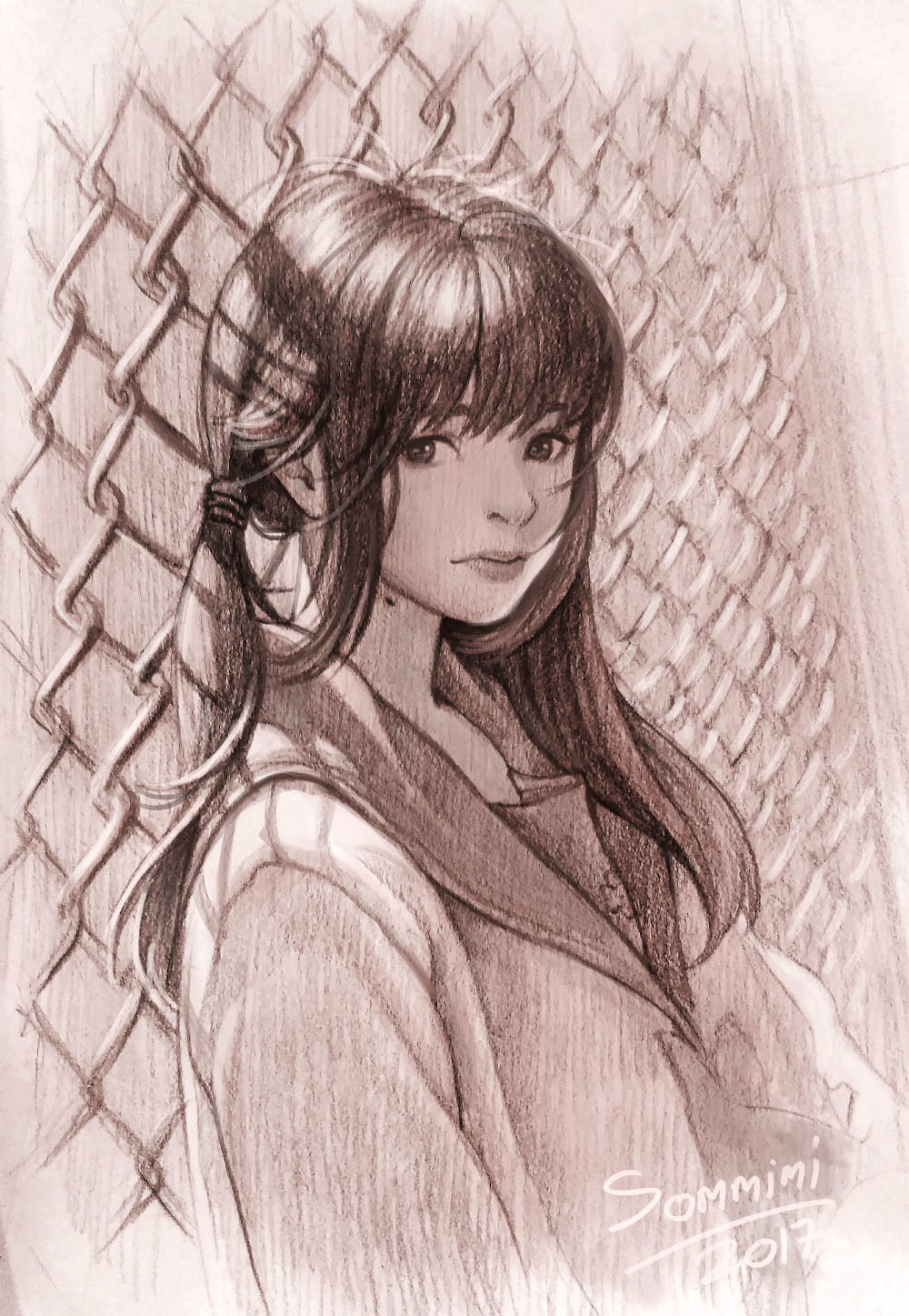 ArtStation - Girl drawing practice