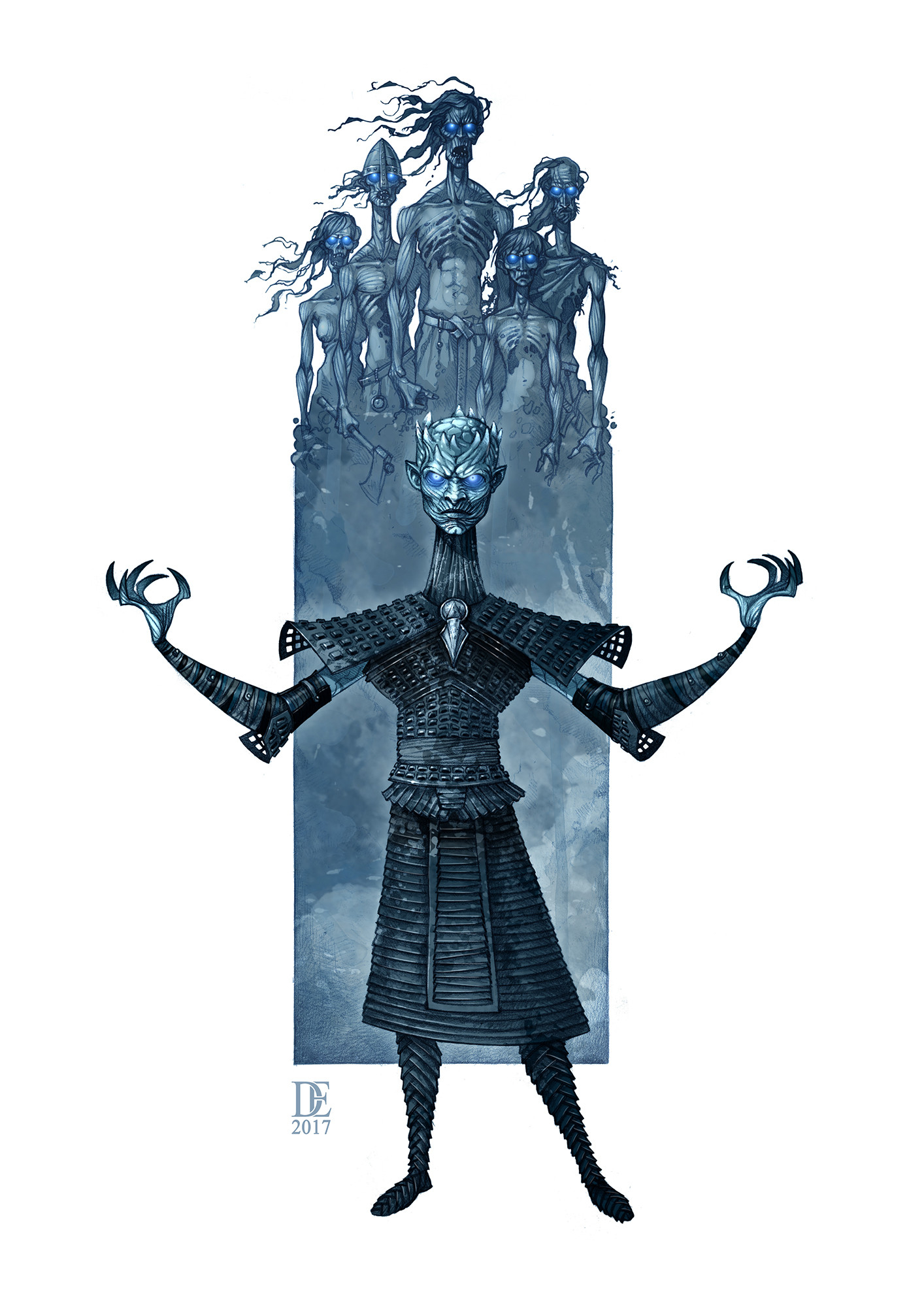 how to draw night king