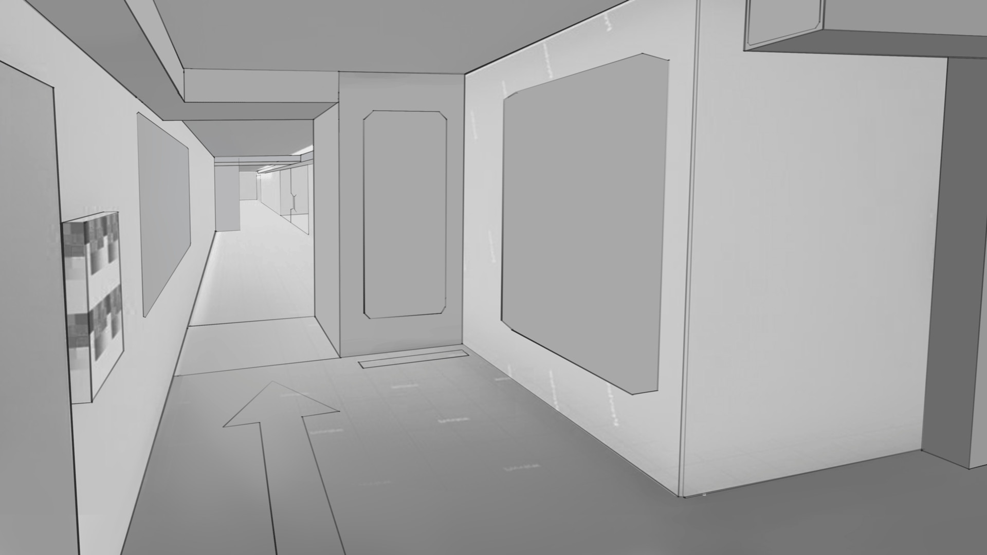 ArtStation - Outer Veil - Hallway concept