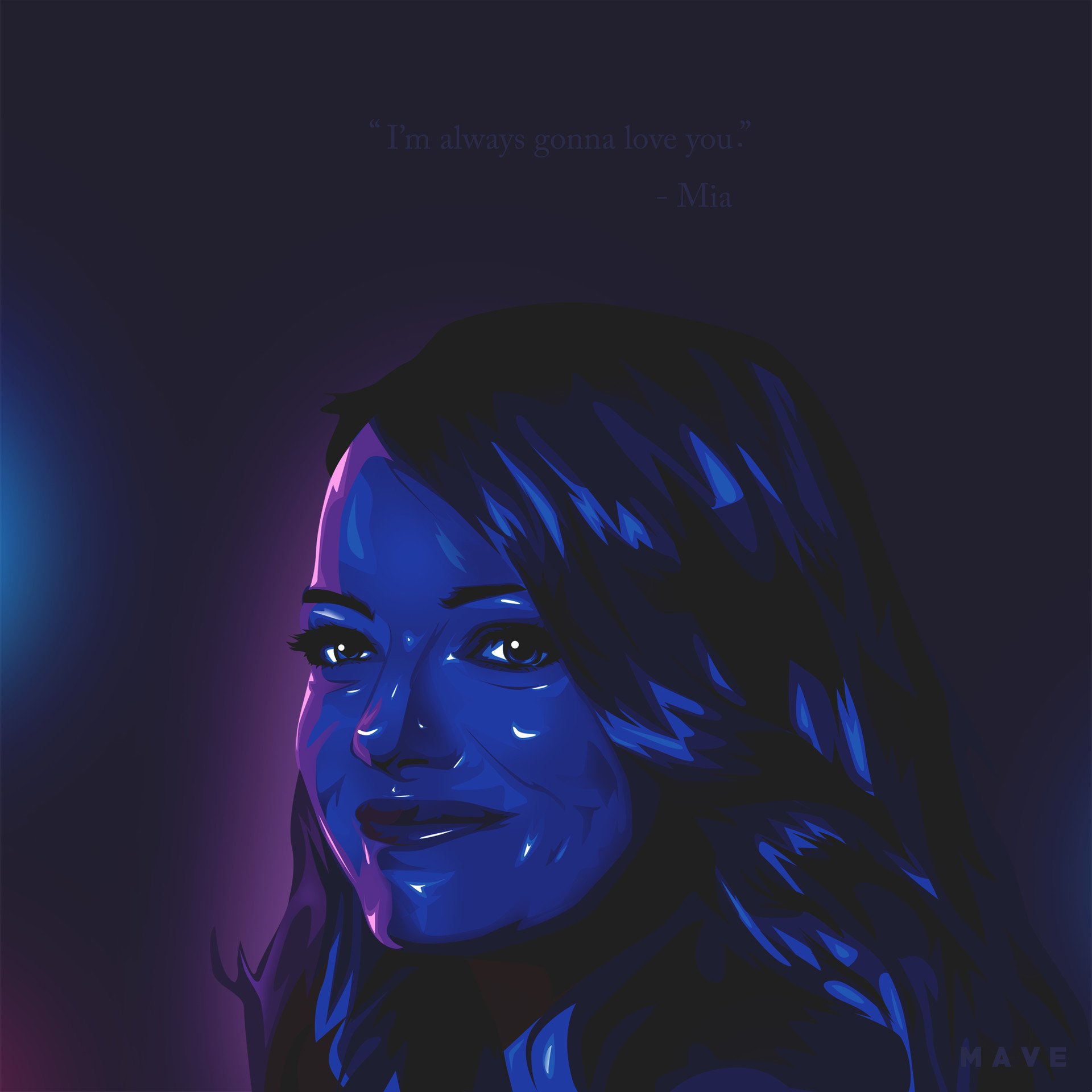 ArtStation - Mia's deep smile