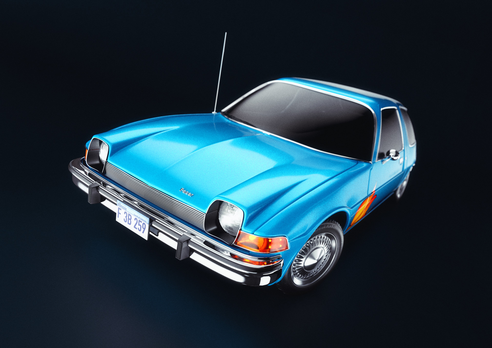 ArtStation - Wayne's World AMC Pacer Scale Model