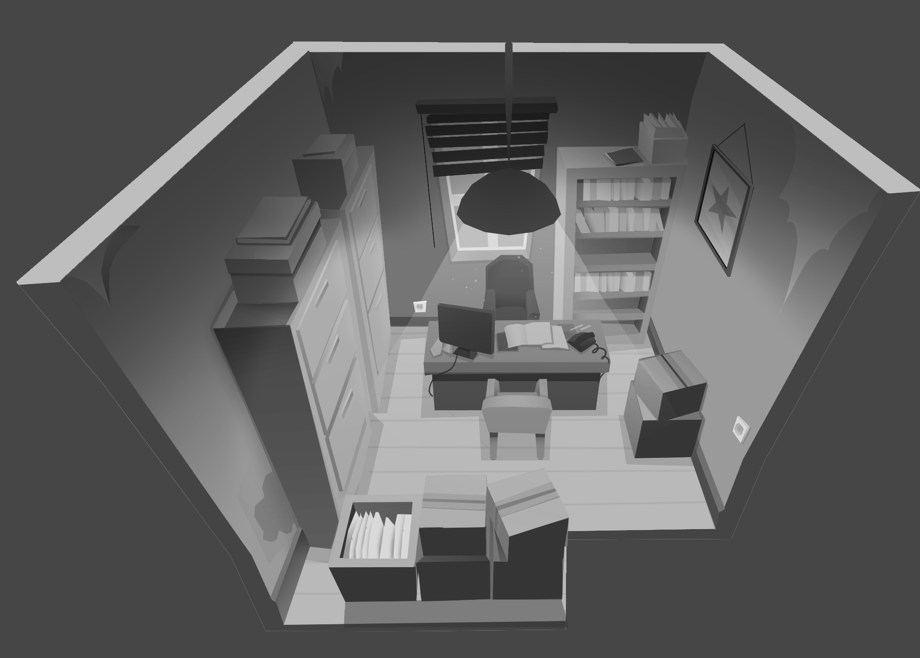 ArtStation - Police Room