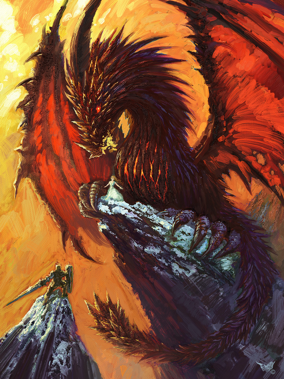 ArtStation - Red Dragon, Iron Mask