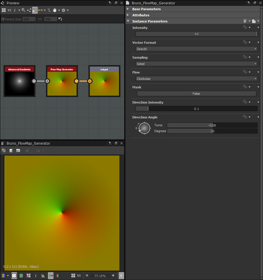 Bruno Afonseca - Substance Designer Tools - Flow Map Generator
