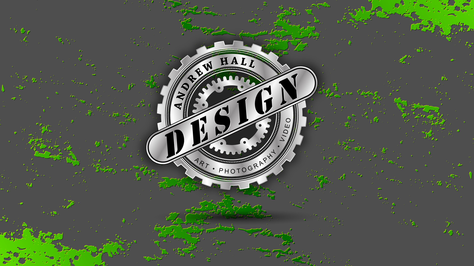 ArtStation - Vector Gear Logo Grunge Background - Andrew Hall Design
