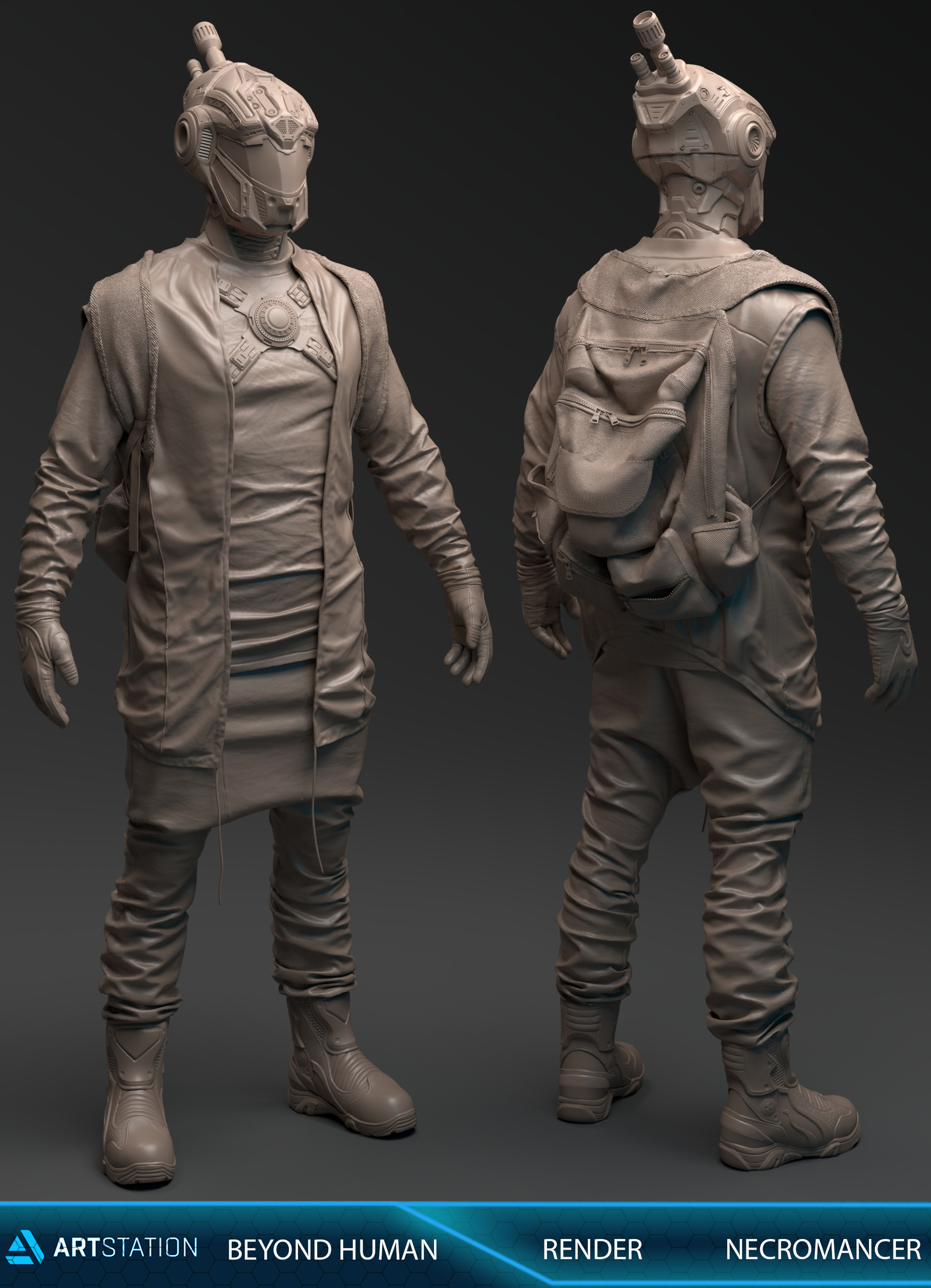 Necromancer T Artstation Challenge Beyond Human